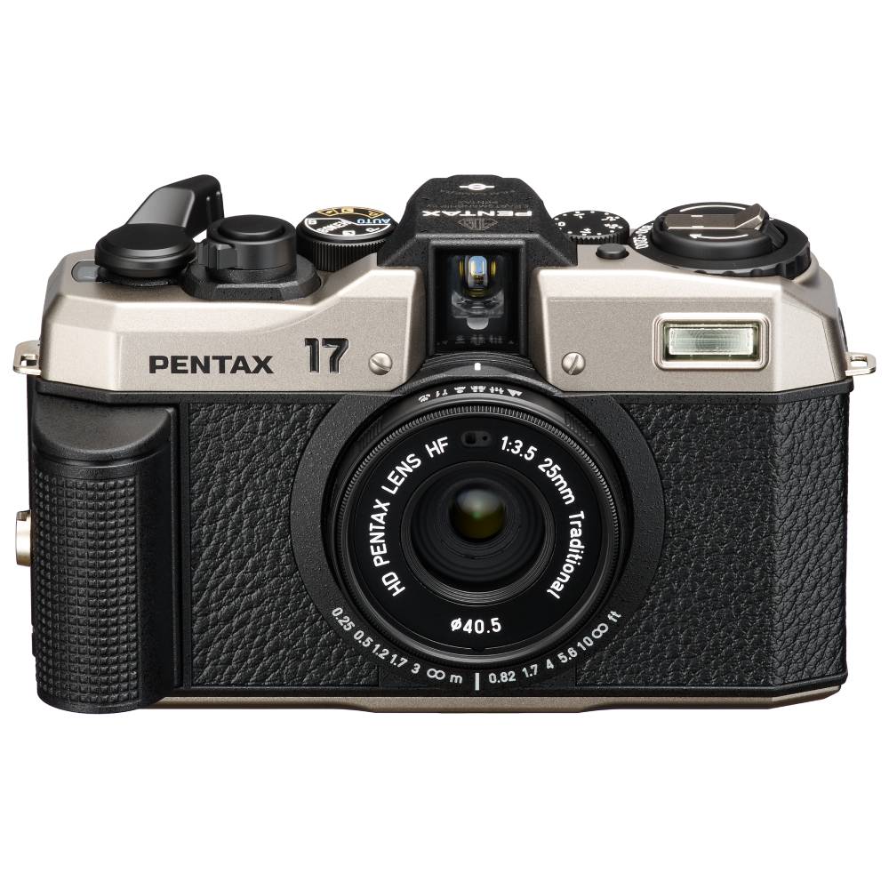Pentax 17 HF 35mm Film Camera (Silver/Black) – Georges Cameras