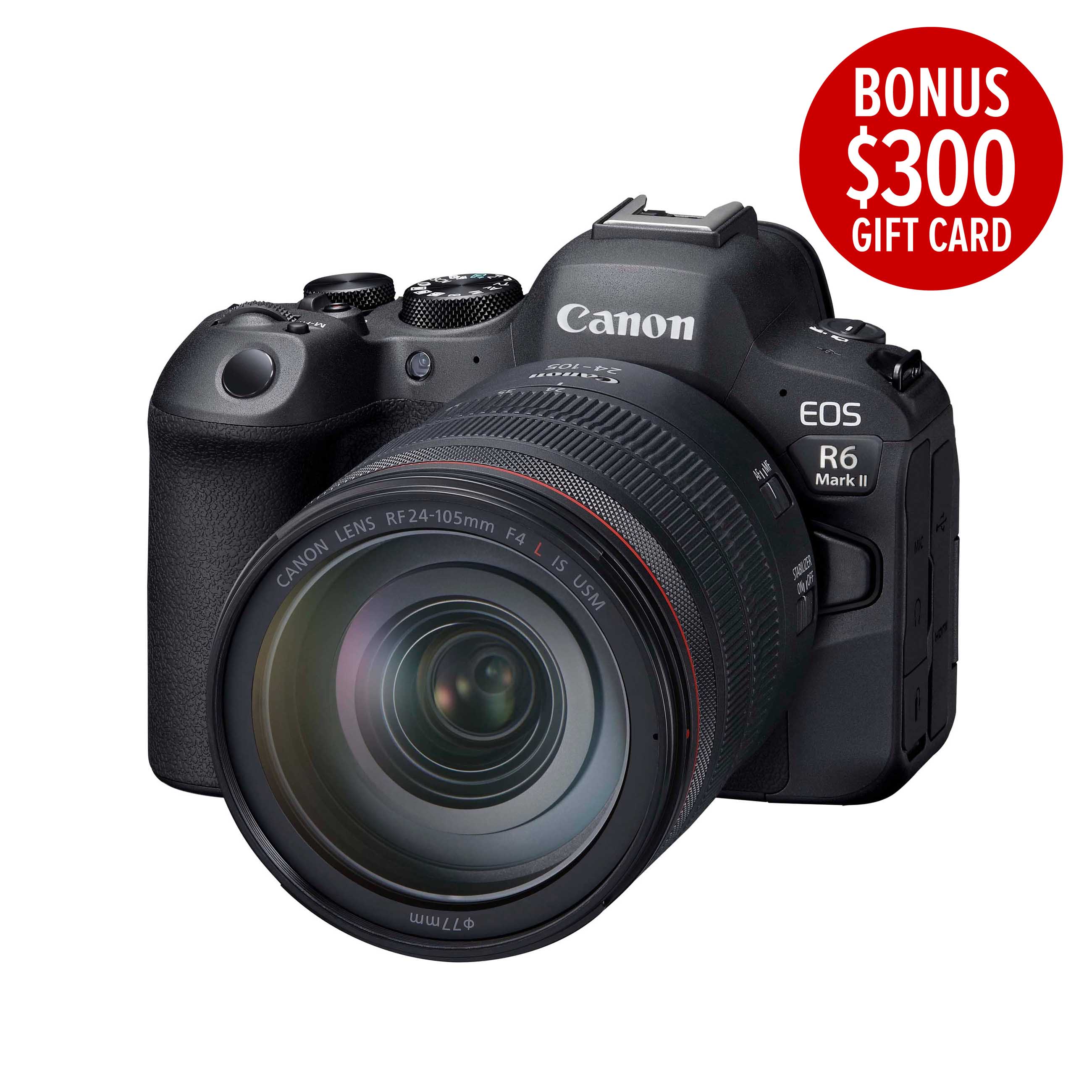 Canon EOS R6 Mark II Mirrorless Digital Camera with RF 24-105mm F/4 L