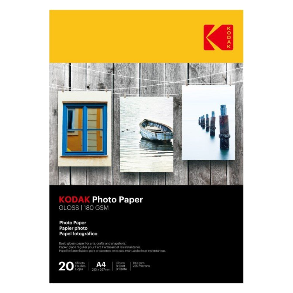 Kodak Photo Paper Gloss 180gsm A4 20 Sheets