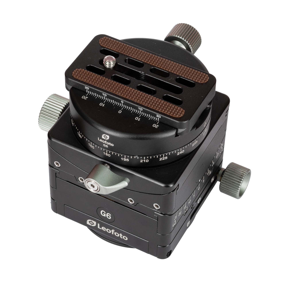 Leofoto G6 Geared Head with QP-70N QR Plate