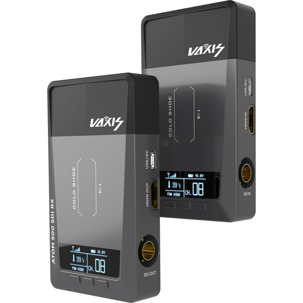 Vaxis ATOM 500 SDI Wireless Video Transmitter and Receiver Kit (SDI/HD ...