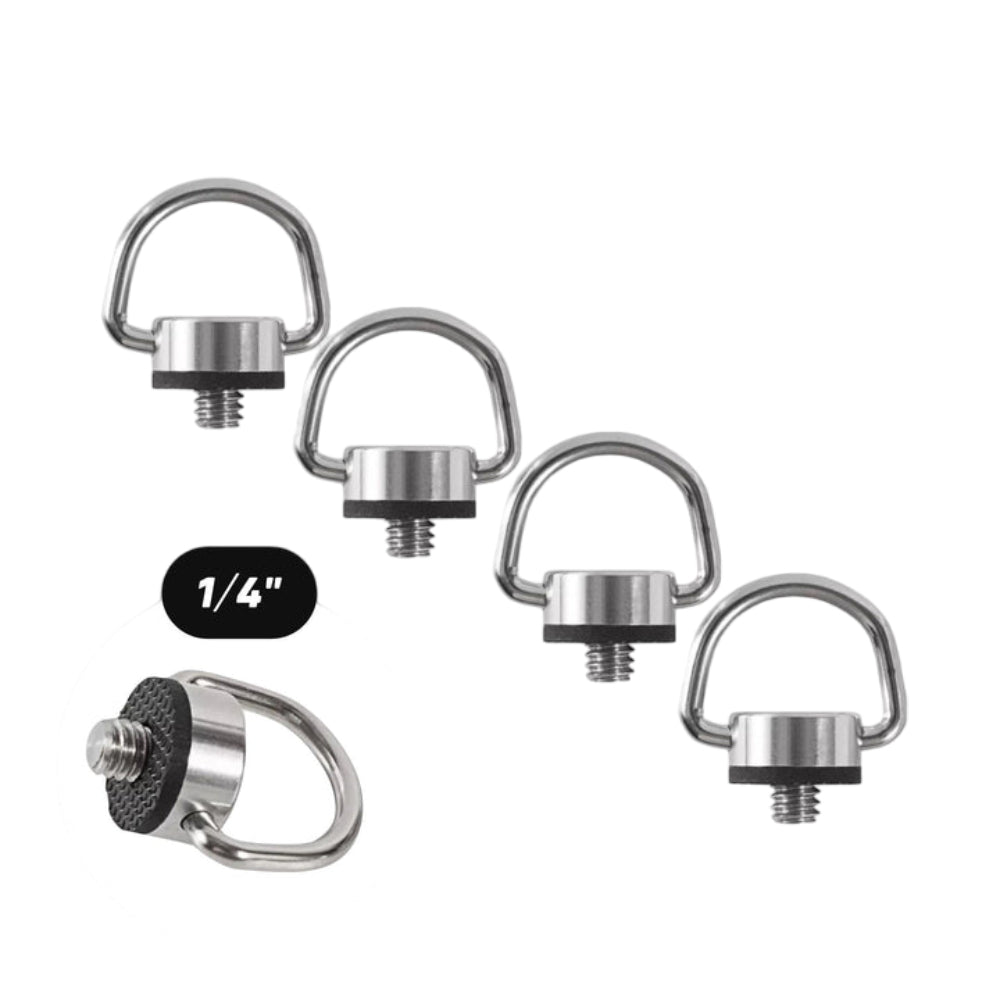 CRDBAG 1/4" D-Ring Camera Screw (4-Pack)