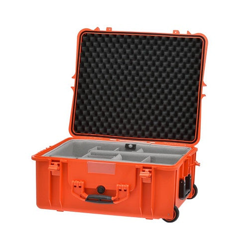 HPRC 2700W - Hard Case with Wheels & Second Skin Divider (Orange ...