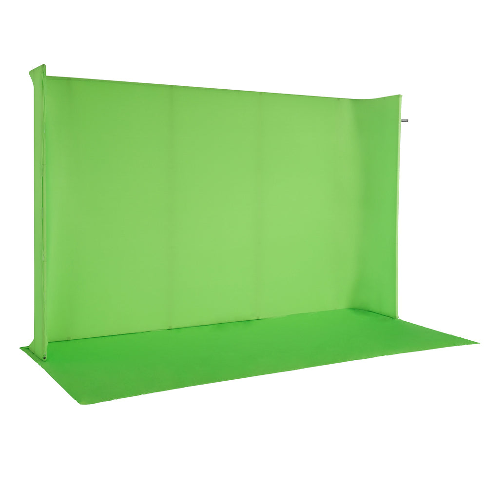 Nanlite LG-3522U 3.5m wide U shaped Chromakey Green Screen self standi ...